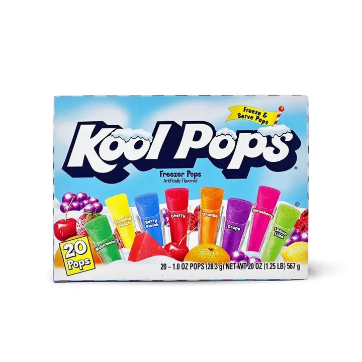 Kool Pops ORIGINAL Freezer Pops 20 x 28.3g Perfect Coolers For Kids and ...