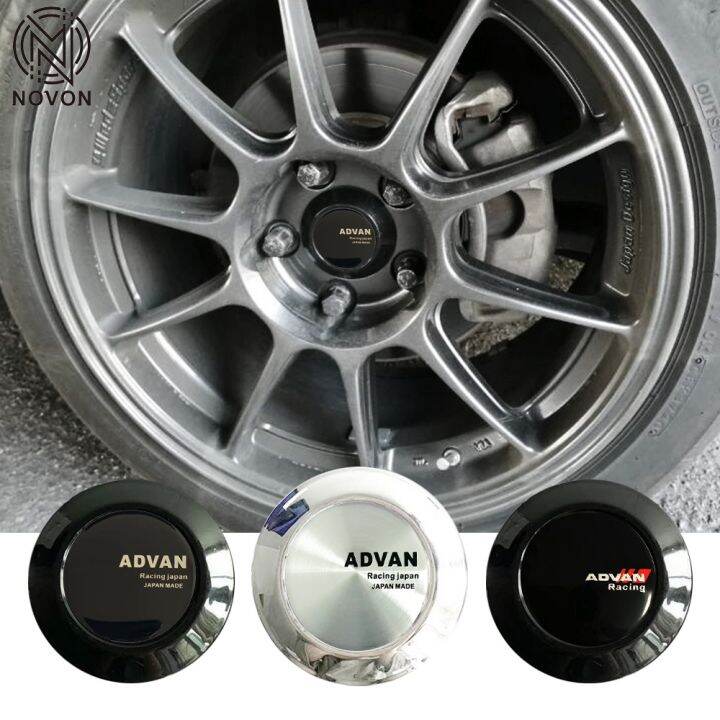 1pc ADVAN wheel hub caps 76mm OD &72mm ID wheel center cap ADVAN racing ...