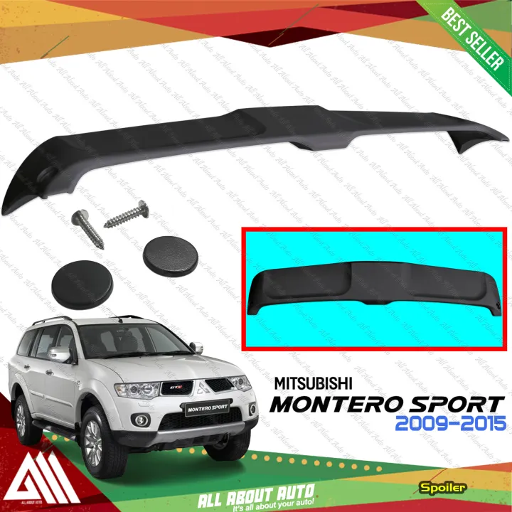 Mitsubishi Montero 2009-2015 Rear Trunk Spoiler Matte Black (2nd Design ...