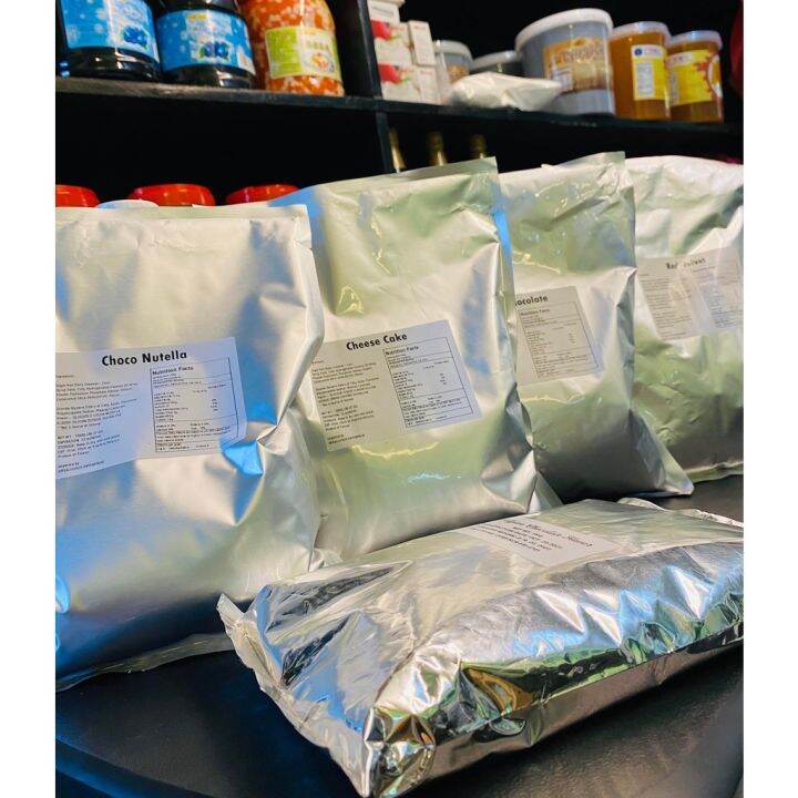 MALAYSIAN POWDER FOR MILKTEA/FRAPPE. CHOCO NUTTELA / CHEESECAKE ...