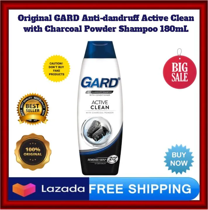Original GARD Anti-dandruff Active Clean with Charcoal Powder Shampoo ...
