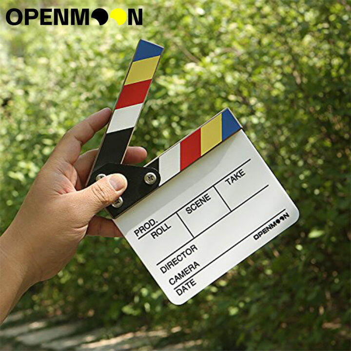 OPENMOON Director's Film Clapboard Cut Action Scene Clapper Board Slate ...