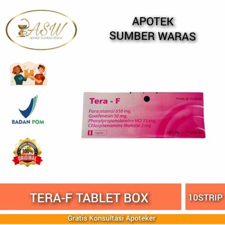 TERA F BOX ISI 10 STRIP/ Obat Batuk Pilek & Flu | Lazada Indonesia