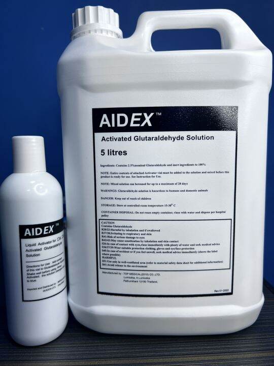 Aidex Activated Glutaraldehyde Solution Cidex (Gallon) 5liters | Lazada PH