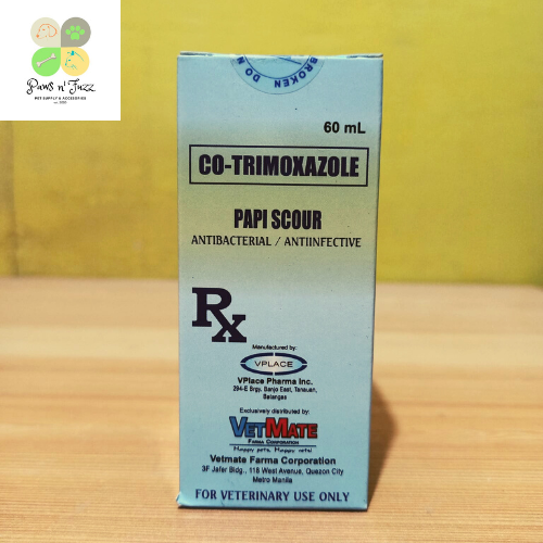 Papi Scour 60 ml ( Sulfadiazine Sodium + Trimethoprim + Electrolytes ...