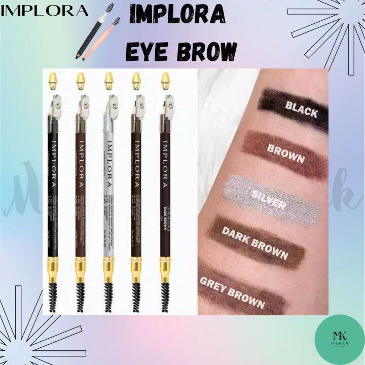Implora Pensil Alis/Eye Brow pencil 2in1 (Pensil Alis dan Sikat) / BPOM ...