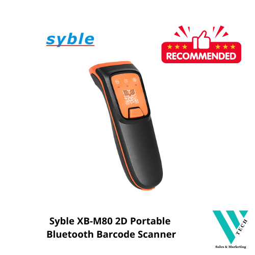 Syble XB-M80 Wireless Portable Bluetooth 2D Barcode Label Scanner | Lazada