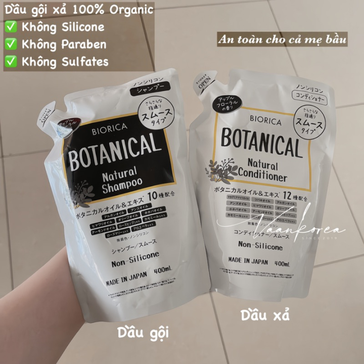 [Bản nội địa Nhật] Dầu gội xả Botanical Biorica Organic Non Silicone ...