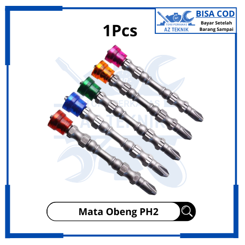 Mata Obeng PH2 Mata Bor Magnet Kepala Silang Baja Obeng Bor Magnet 65MM ...