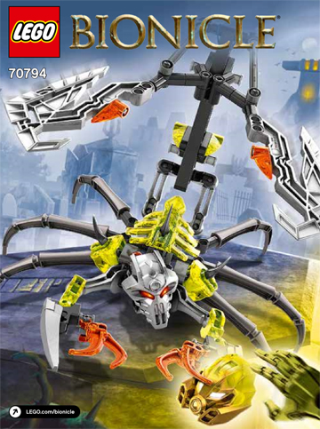 (Retired Set ปี 2015) Lego Bionicle Gen 2 70794 Skull Scorpio | Lazada ...