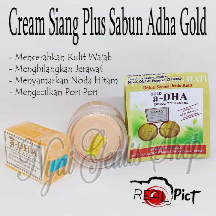 Paket Cream Adha Gold Siang Original MDS + Sabun Adha Gold Mini 40gr ...