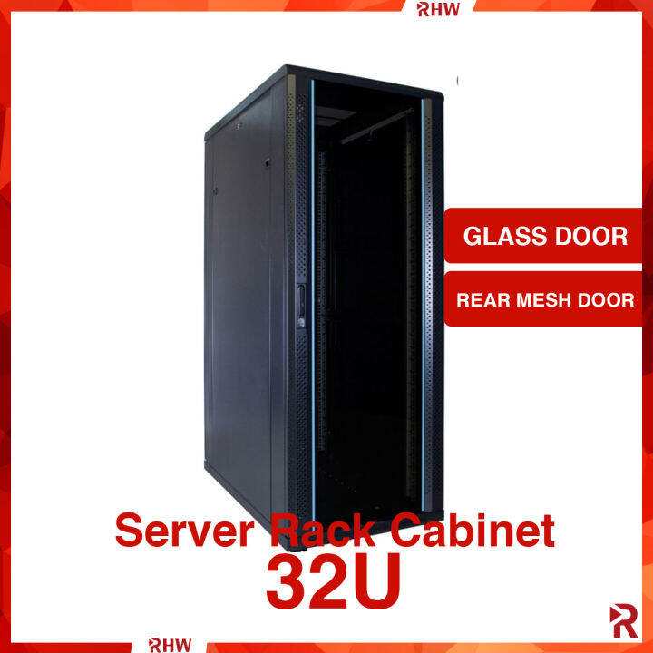 Server Rack Cabinet | (disassembled) 32U Cabinet 600W*1000D*1600mmH TOTEN Data Server Rack ...