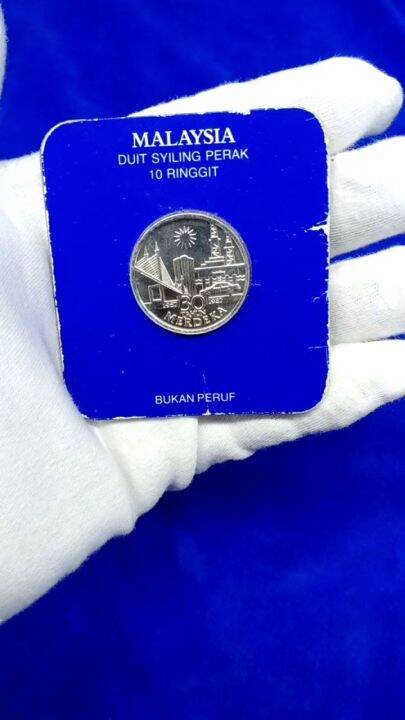 duit syiling RM10 Perak peringatan duit syiling lama duit kertas lama ...