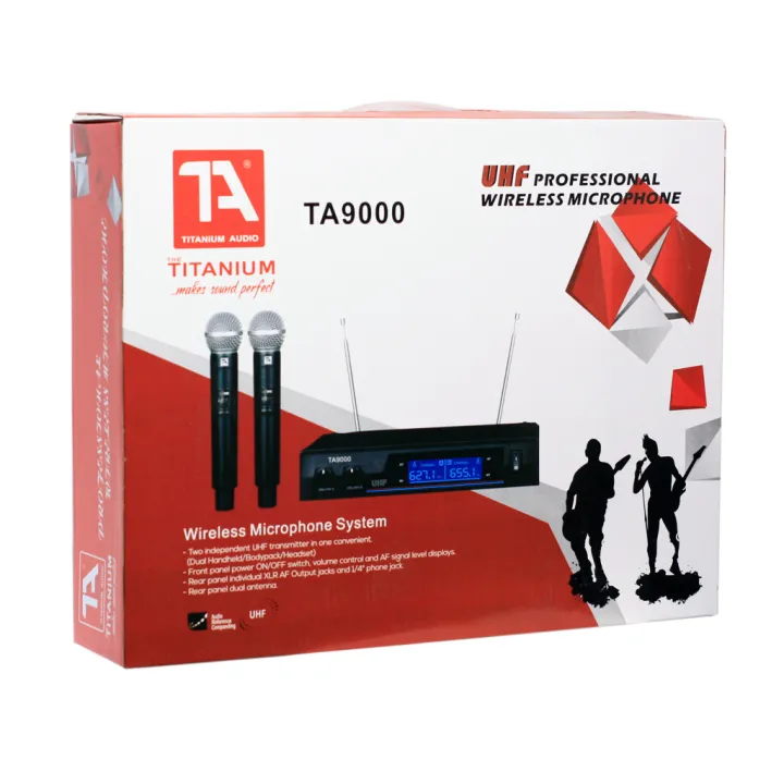 Titanium Audio TA9000 UHF Professional Wireless Microphone | Lazada PH