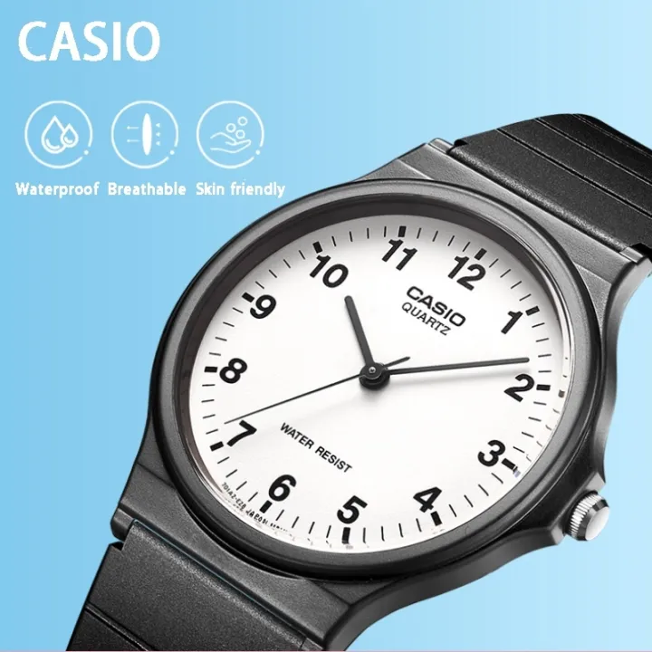 Casio Watch for Men Waterproof Rubber Classic Unisex Analog Watch ...