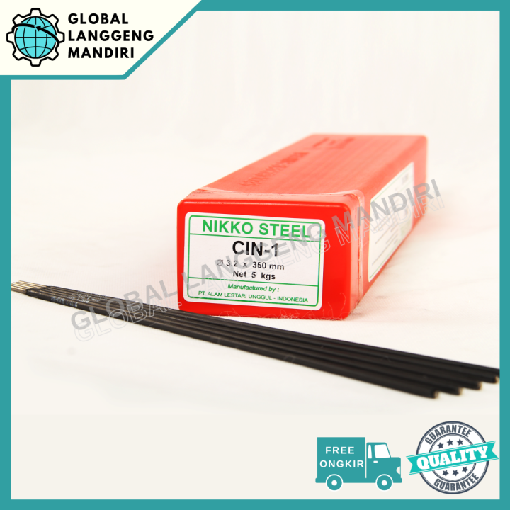 KAWAT LAS CIN1 3.2MM (1KG) NIKKOSTEEL / KAWAT LAS LISTRIK CIN 1 3.2MM NIKKO | Lazada Indonesia