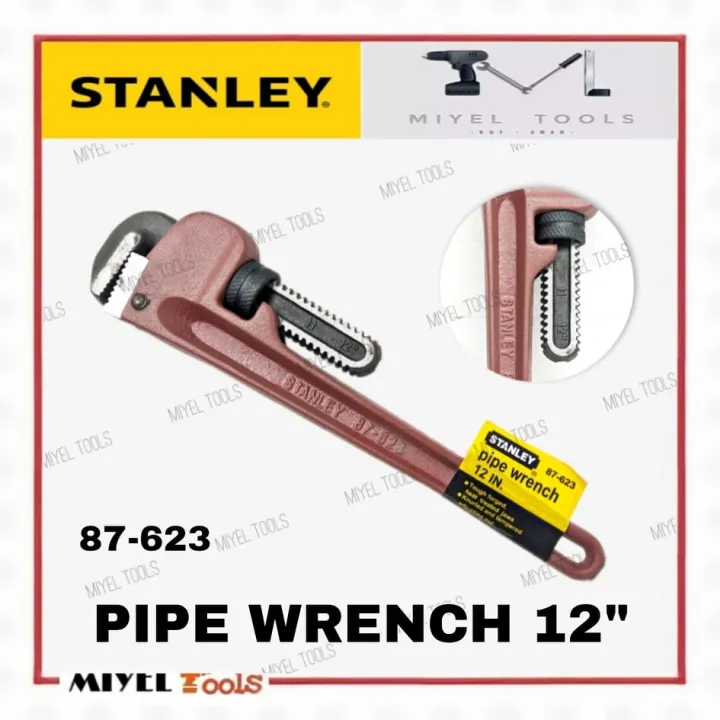 STANLEY Heavy Duty Pipe Wrench 12" 87-623 | Lazada PH