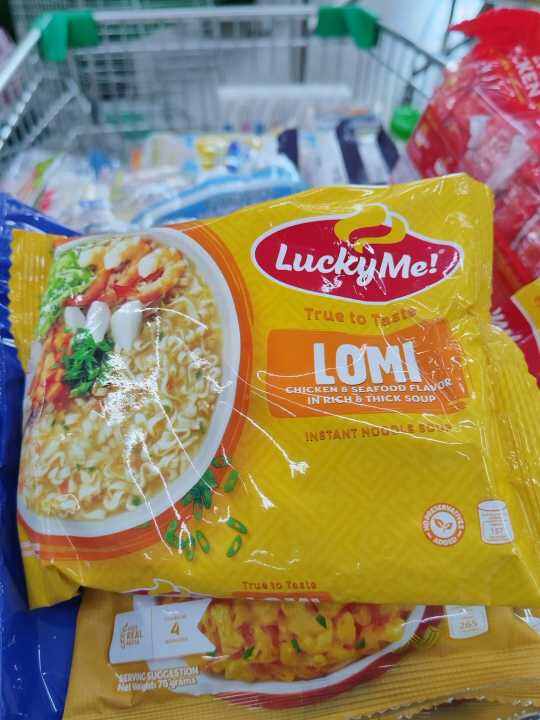 Lucky Me! Instant Noodle Soup Lomi Seafood and Vegetable Flavor | Lazada PH