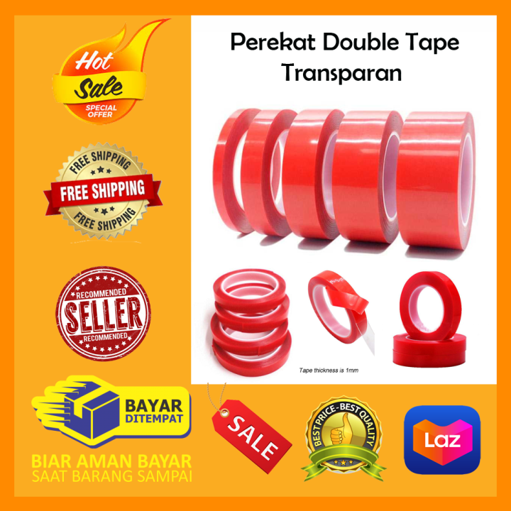 Perekat Stiker Double Tape Dobel Tip Otomotif Water Resistant Acrylic ...