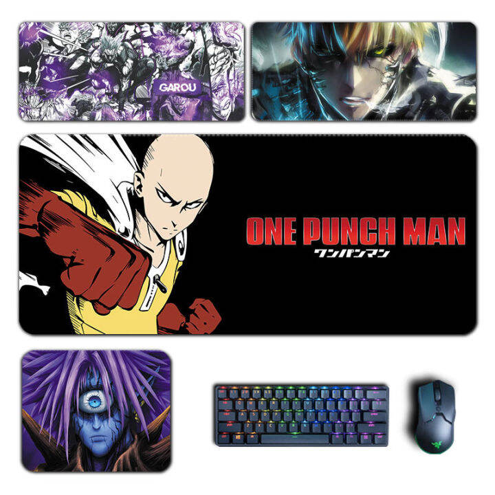 Anime One Punch Man Large Mouse Pad Saitama Genos Garou Fubuki Mousepad ...