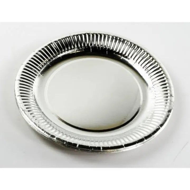 25PCS SILVER PAPER PLATE 9 INCHES | Lazada PH
