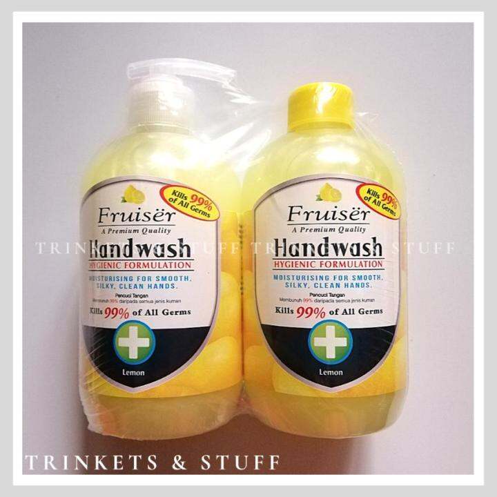 Fruiser Hygienic Formulation Handwash 500ml × 2 Lemon | Lazada PH