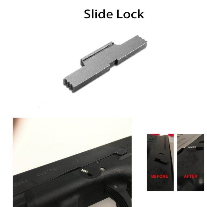 Extended Stainless Steel Glock Slide Lock Lever For All Glock Models ...