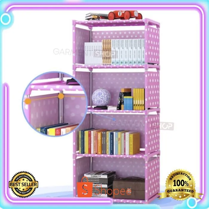 AM096 Rak Buku Serbaguna 5 Susun (Mudah dibongkar Pasang)(S8Z7) Susun ...