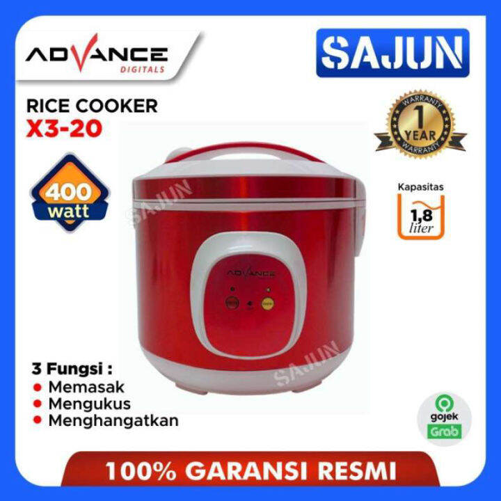 Advance Rice Cooker X3-20 Penanak Nasi Serbaguna 1,8 Liter | Lazada ...
