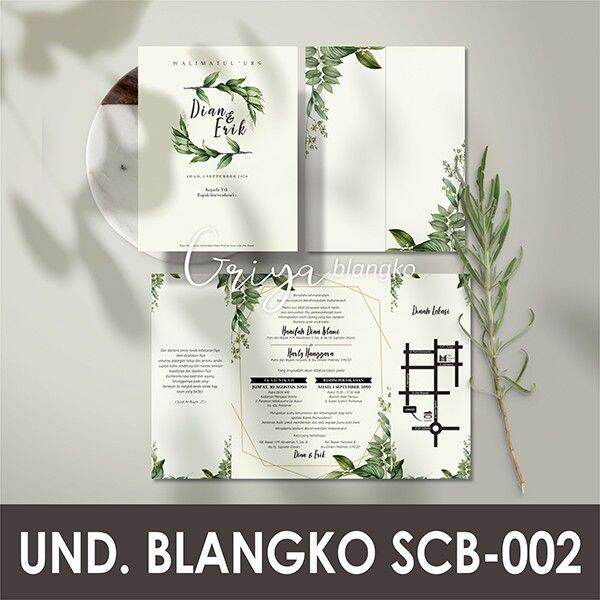 SCB-002 BLANKO Undangan Pernikahan GRIYA BLANGKO seri 2 | Lazada Indonesia