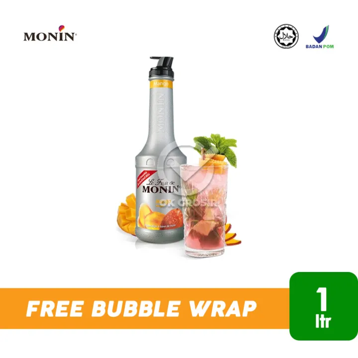 Monin Puree Mango Fruit Mix [Botol 1 Liter] | Lazada Indonesia