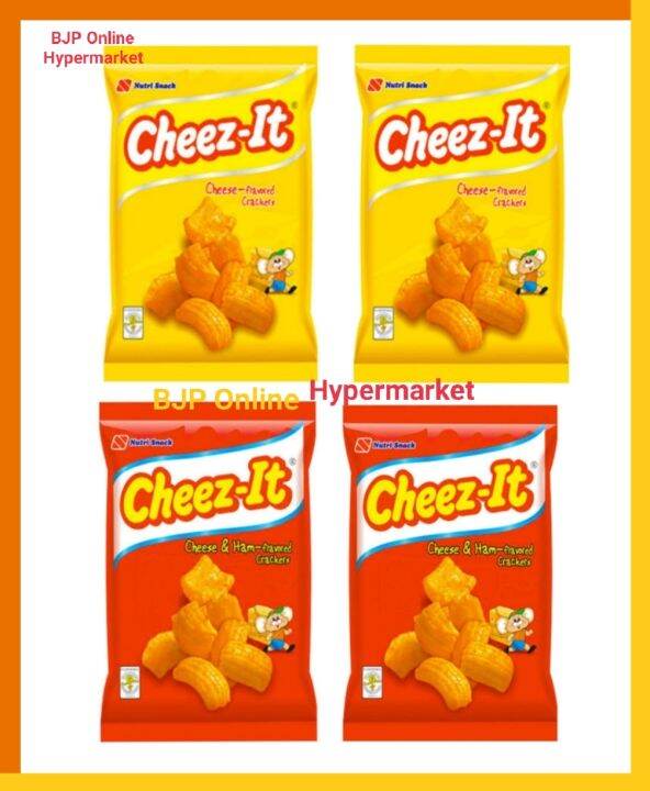 CHEEZ IT CRACKERS | BUNDLE OF 4 | CHESSE AND HAM FLAVOR | CHEESE FLAVOR ...