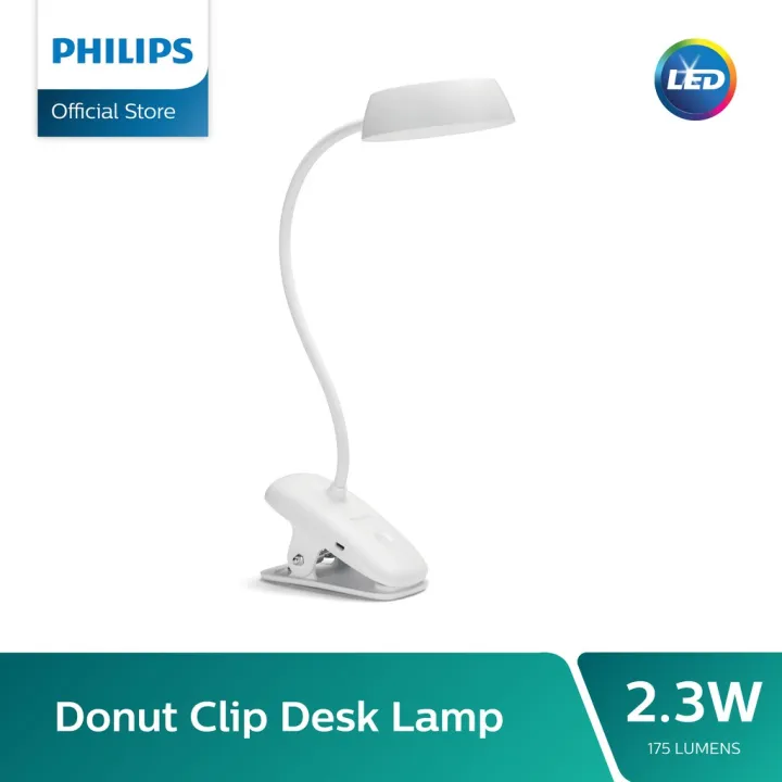 Philips Donut Clip LED Desk Lamp - Rechargeable | Lazada PH