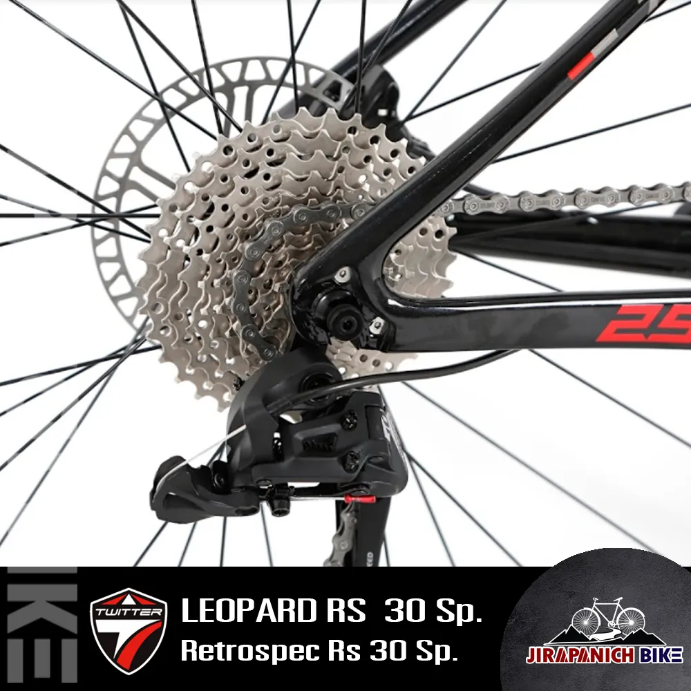 [ผ่อน 0% , จัดส่งฟรี] จักรยานเสือภูเขา TWITTER รุ่น Leopard RS 30 Sp ...