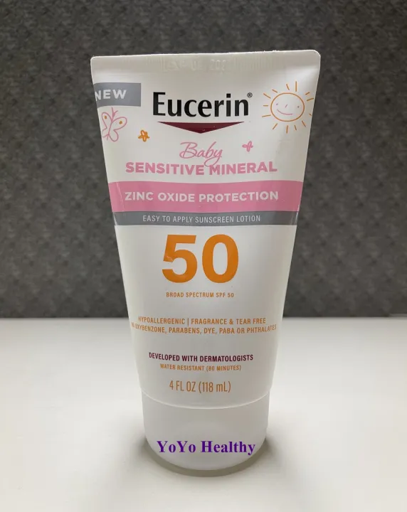ยูเซอรีน โลชั่นกันแดดเด็กและผู้มีผิวแพ้ง่าย SPF 50 Eucerin, Baby ...