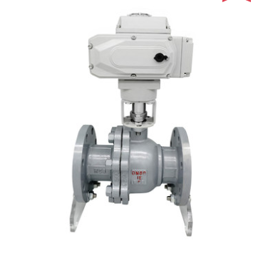 หน้าแปลนเหล็กหล่อ Q941F-16C บอลวาล์วไฟฟ้าบอลวาล์วไฟฟ้า PTFE เหล็กหล่อสแตนเลส DN25ร่างกาย ...