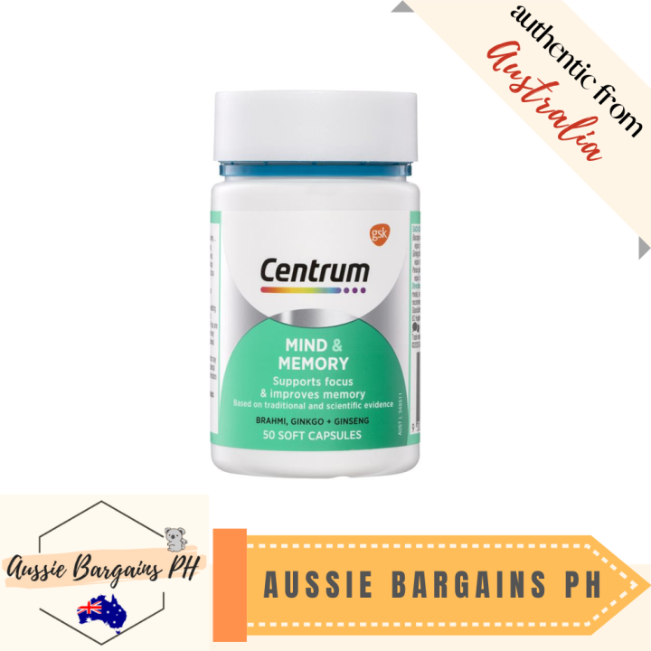 Centrum Mind & Memory 50 Capsules [EXP: 5/2024] | Lazada PH