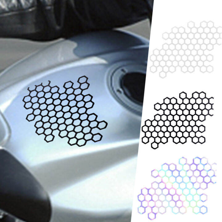 Motorcycle Sticker Honeycomb Helmet Decals Stickers Helmet Decal ...