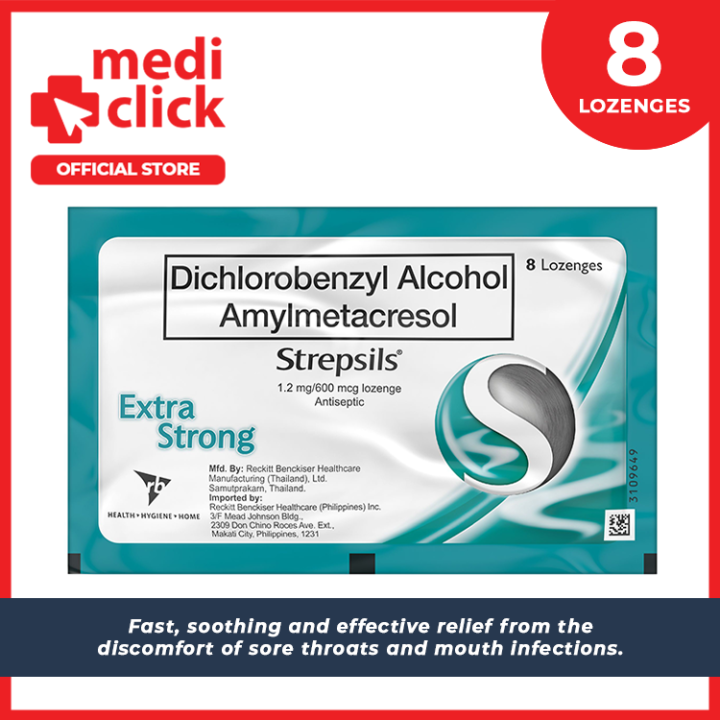 Strepsils Extra Strong (8 Lozenges) - 1 SACHET | Lazada PH