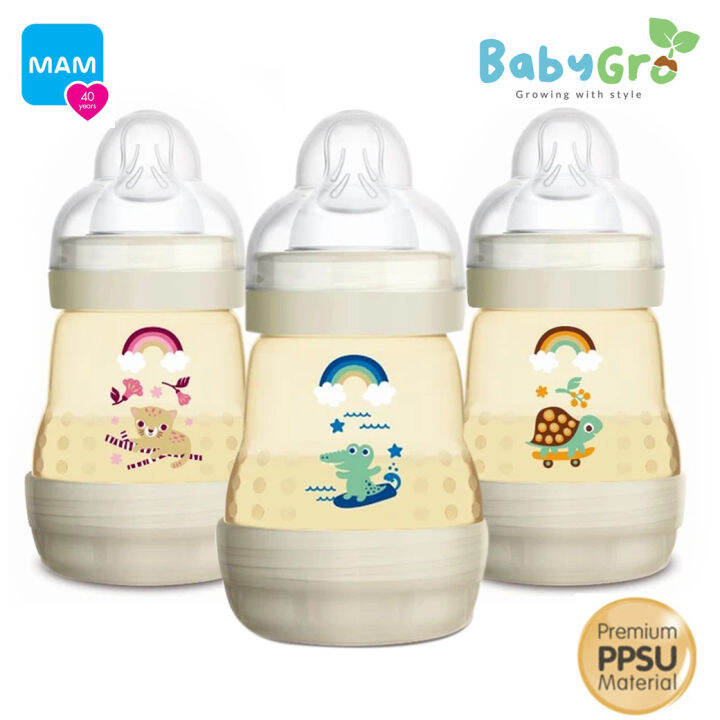MAM Easy Start Anti-Colic PPSU Bottle 160ml | Lazada