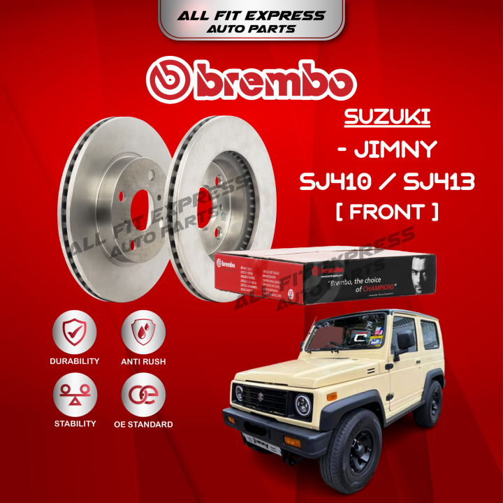 SUZUKI JIMNY SJ410 / SJ413 FRONT (DEPAN) BREMBO DISC ROTOR 100% ...