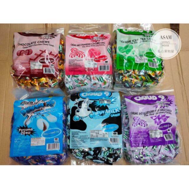 CLOUD 9 CANDY 800G / DYNAMITE CHOCO FILLED 1056G | Lazada