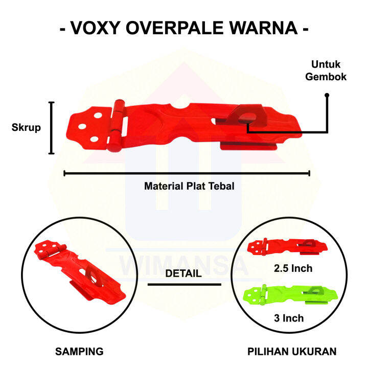 VOXY OVERPALE WARNA - KUNCI PINTU OVERVAL | Lazada Indonesia