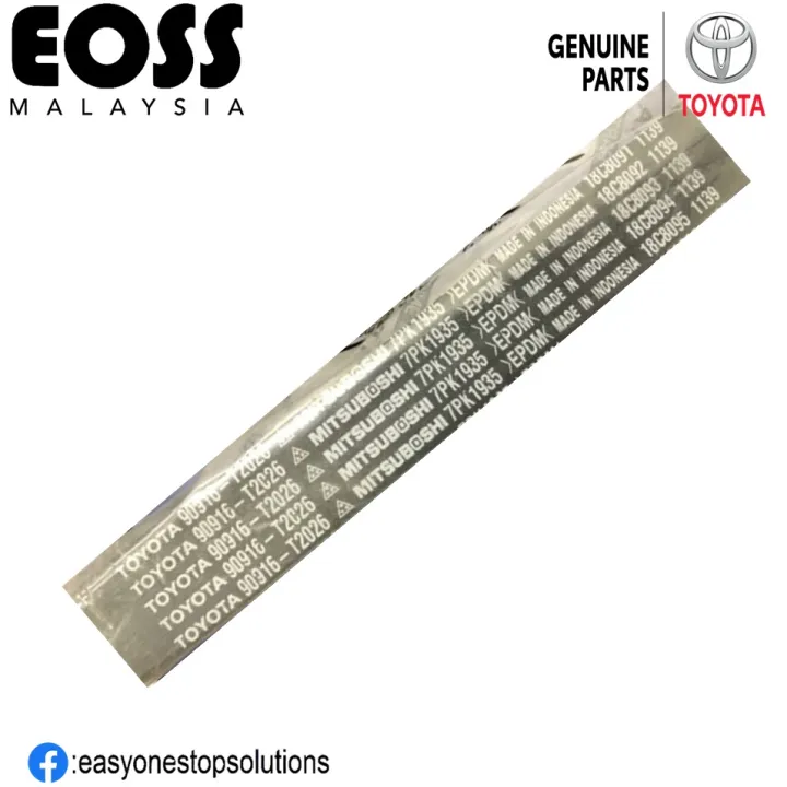 Original Genuine Toyota V-Belt Fan Belt 90916-T2026 for TOYOTA CAMRY ...