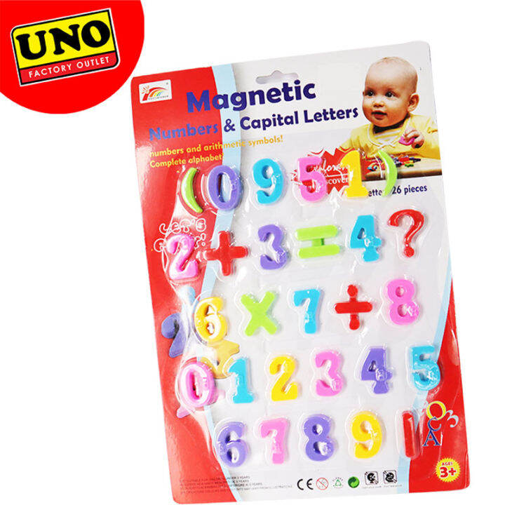 UNO KIDS MAGNETIC NUMBERS&LETTERS | Lazada PH