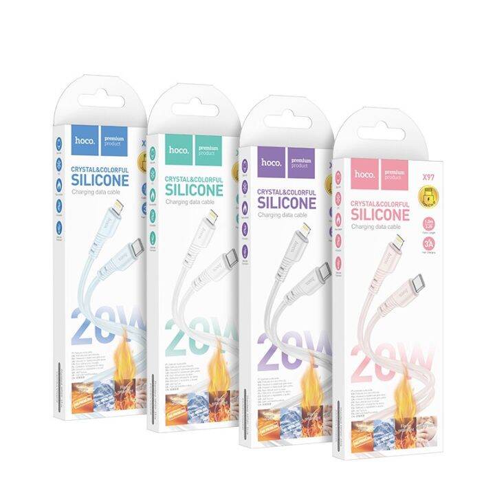 hoco X97 สายชาร์จเร็ว3.0A Type-C to ไ.อ (20W) สายชาร์จ ชาร์จเร็ว ยาว 1 ...