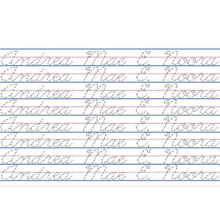 Cursive tracing name pad cursive tracing alphabet letters | Lazada PH