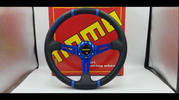 MOMO Racing Car Drifting Steering Wheel BLUE | Lazada PH