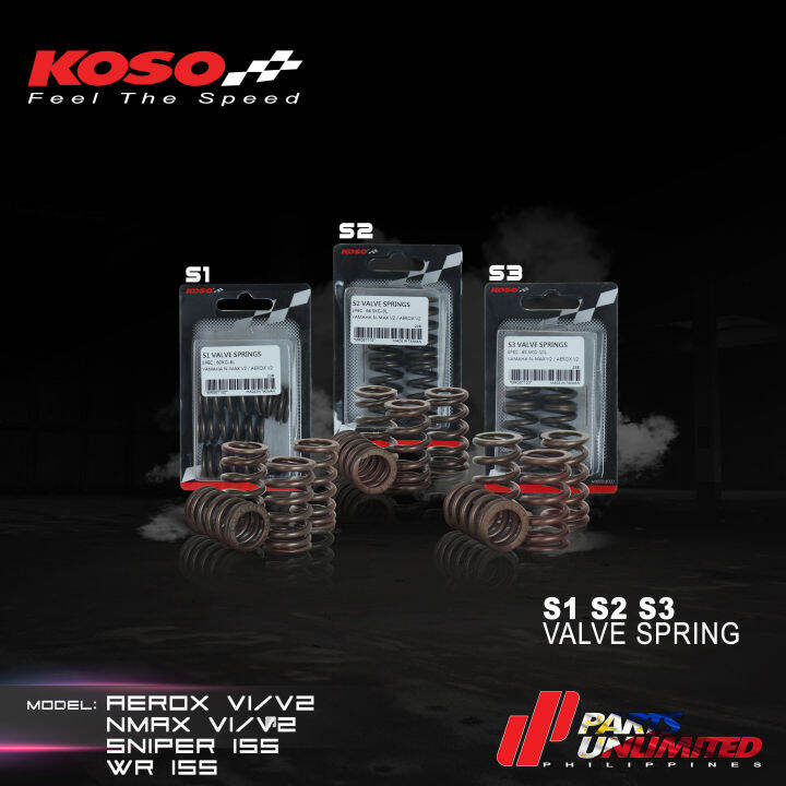 KOSO VALVE SPRING AEROX V1 / V2 NMAX V1 / V2 SNIPER 155 / WR 155 ...
