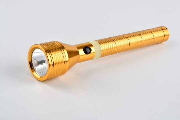 Flashlight Torchlight Japan Gold Color Extra Battery & Led Bulb 11 INCH ...